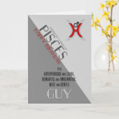 Pisces Birthday for Him February 20th to March 20 Card | Zazzle