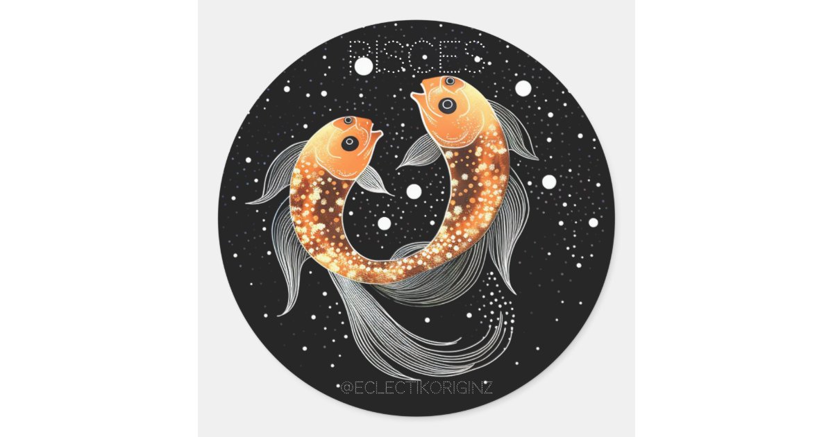 Pisces Classic Round Sticker | Zazzle