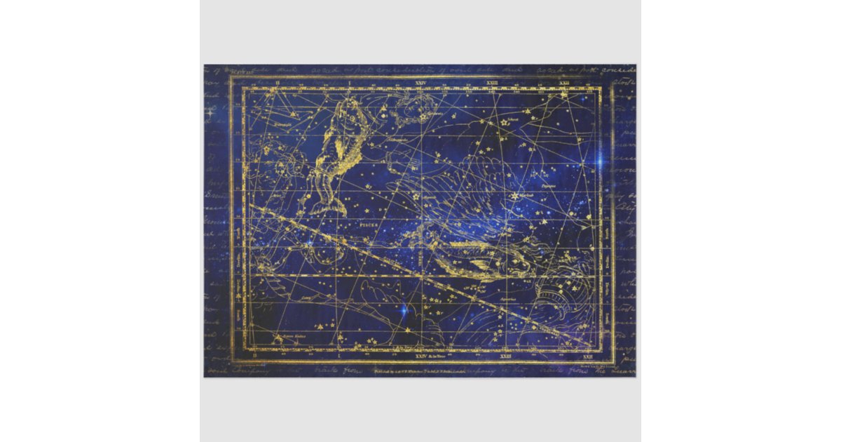 pisces constellation tissue paper | Zazzle