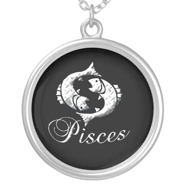 Pisces Sterling Silver Necklace | Zazzle