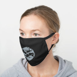 Pisces Zodiac Astrology Sign Black Cotton Face Mask | Zazzle