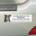 Pit Bull Bumper Sticker (white) Anti - BSL | Zazzle