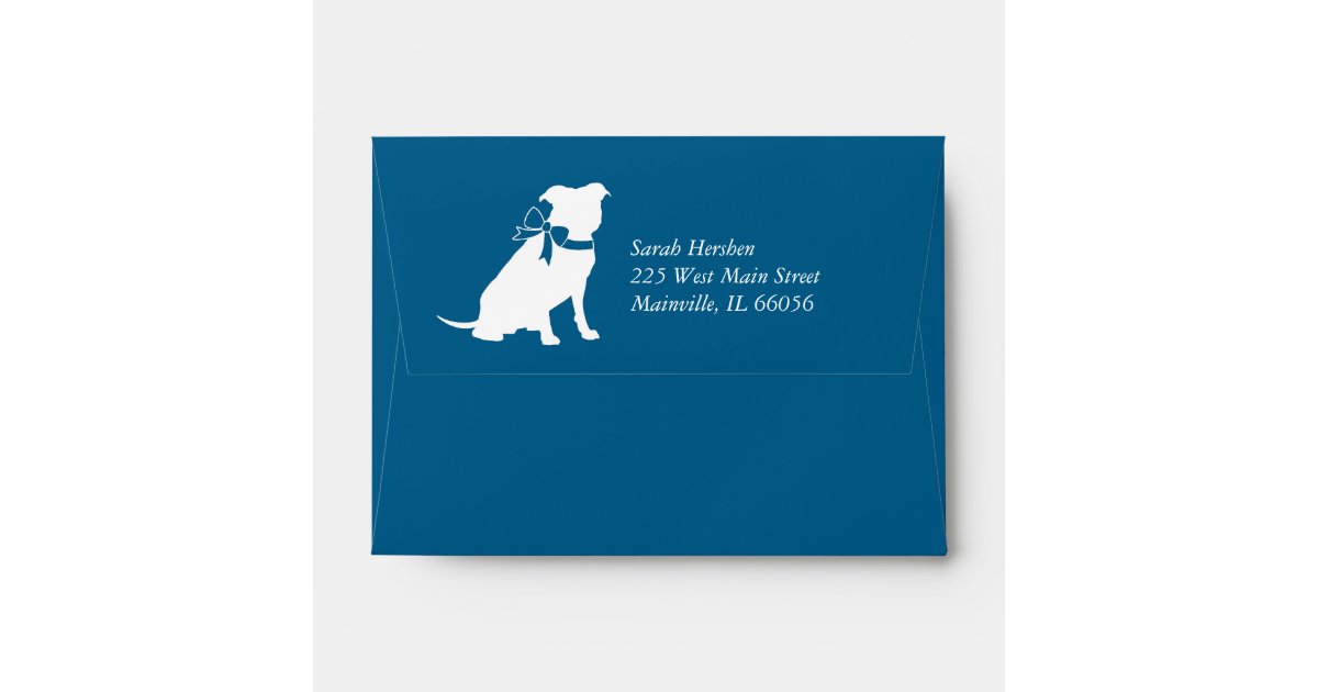 Pit Bull Dog Baby Shower Envelope | Zazzle