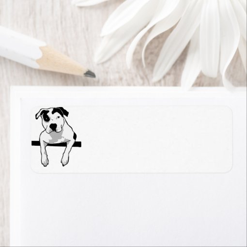 Pit Bull T-Bone Graphic Label | Zazzle
