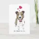 Pit Bull Valentine's Day Card | Zazzle