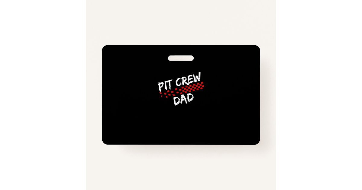 Pit Crew Dad T-Shirt Hosting Race Car Birthday Badge | Zazzle