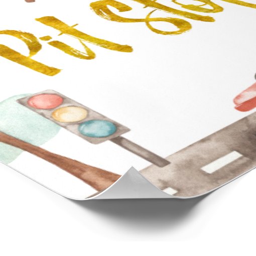 Pit Stop Racing Sign | Zazzle