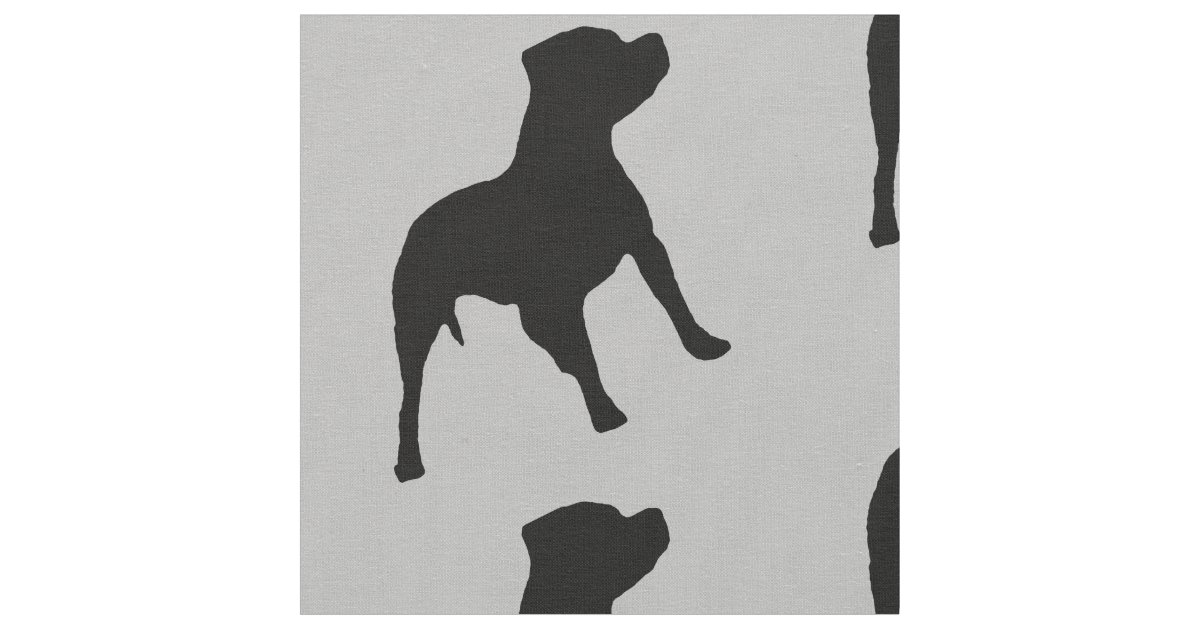 Pitbull Dog Fabric | Zazzle.com