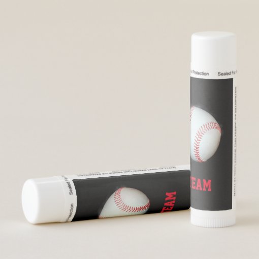Pitch The Ball Baseball Team Player Personalized Lip Balm | Zazzle
