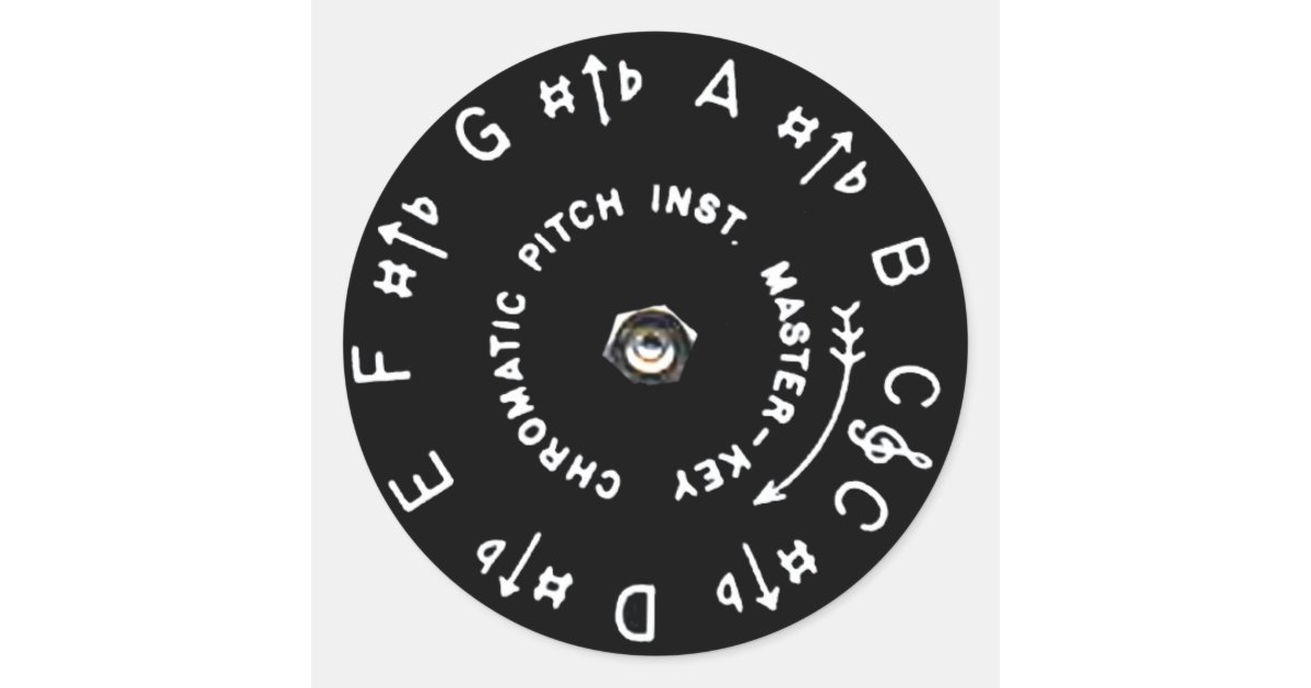 Pitchpipe Classic Round Sticker | Zazzle