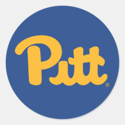 Pitt Classic Round Sticker | Zazzle