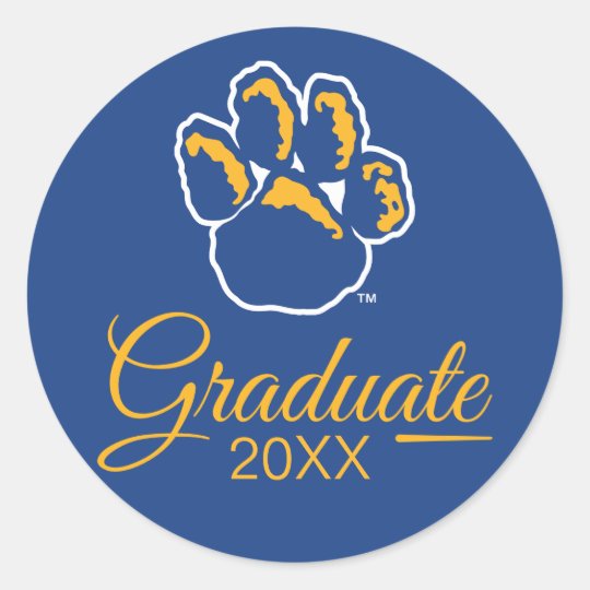 Pitt Graduation Classic Round Sticker | Zazzle.com