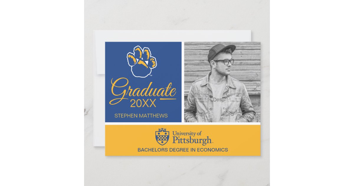 Pitt Graduation Invitation | Zazzle