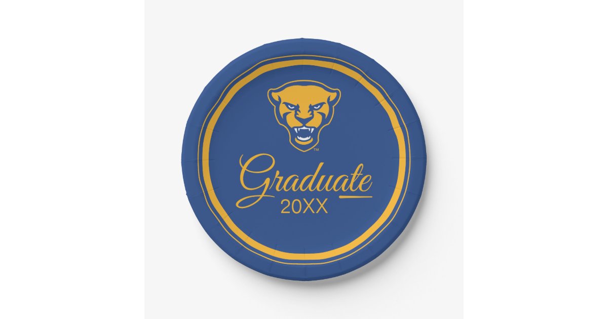 Pitt Graduation Paper Plates | Zazzle