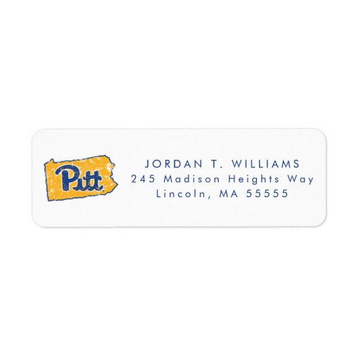 Pitt Logo State Love Label | Zazzle
