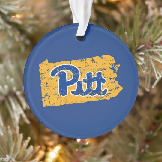 Pitt Logo State Love Ornament | Zazzle.com