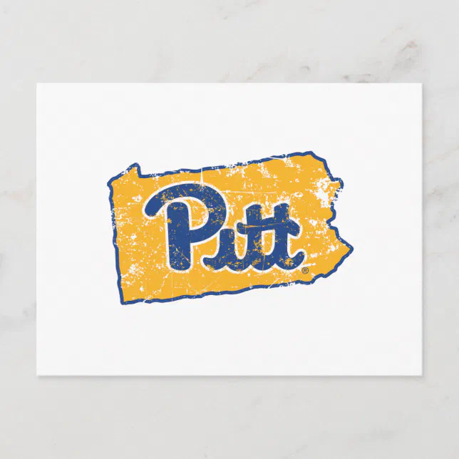 Pitt Logo State Love Postcard | Zazzle