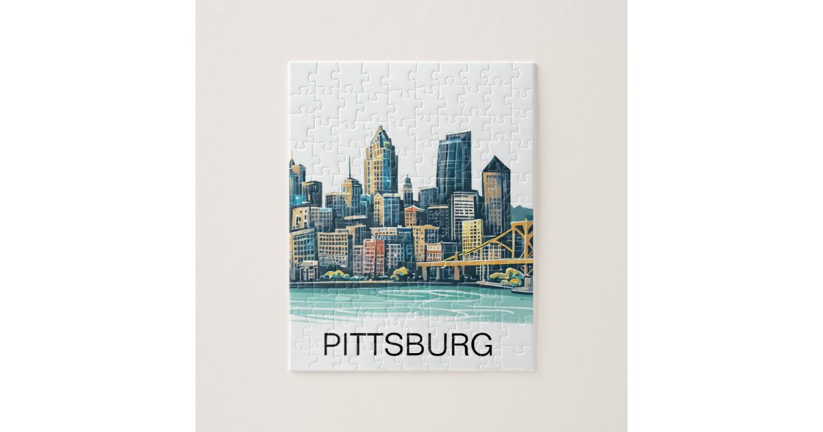 Pittsburgh Cityscape Jigsaw Puzzle | Zazzle