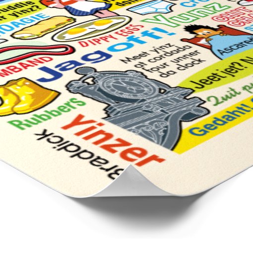 Pittsburgh Language Fun Pittsburghese Artwork Poster | Zazzle