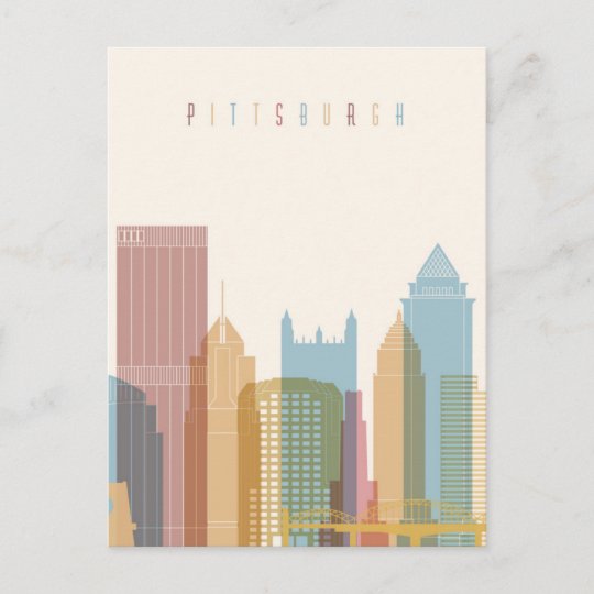 Pittsburgh, Pennsylvania | City Skyline Postcard | Zazzle.com
