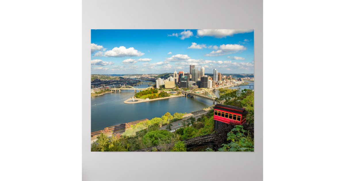 Pittsburgh Pennsylvania Duquesne Incline View Poster | Zazzle