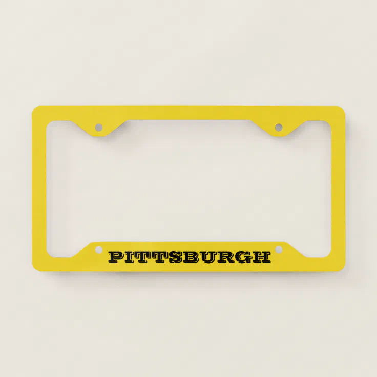 Pittsburgh Pennsylvania License Plate Frame | Zazzle