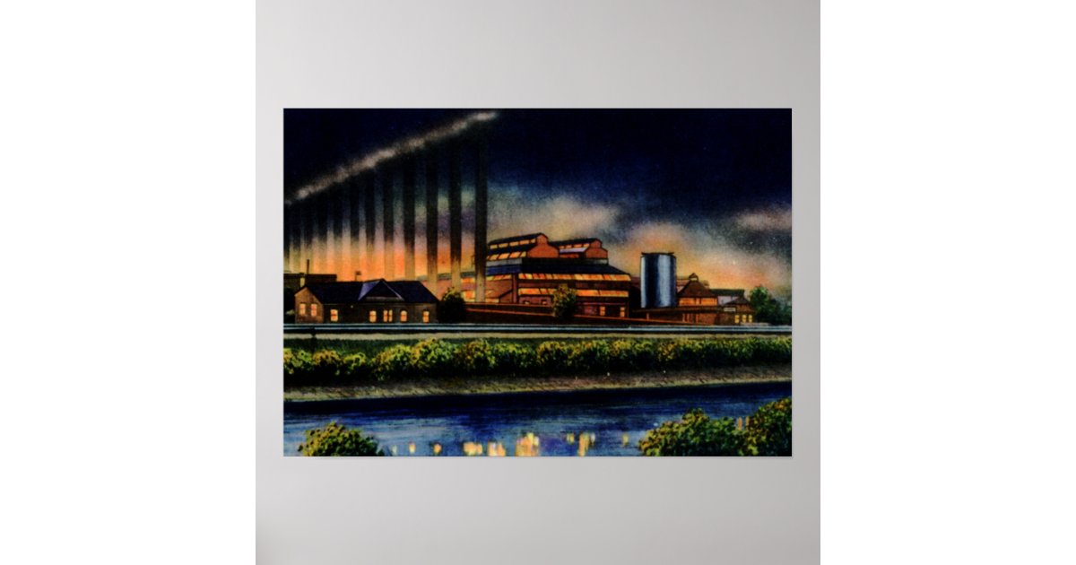 Pittsburgh Pennsylvania Steel Mills Poster | Zazzle