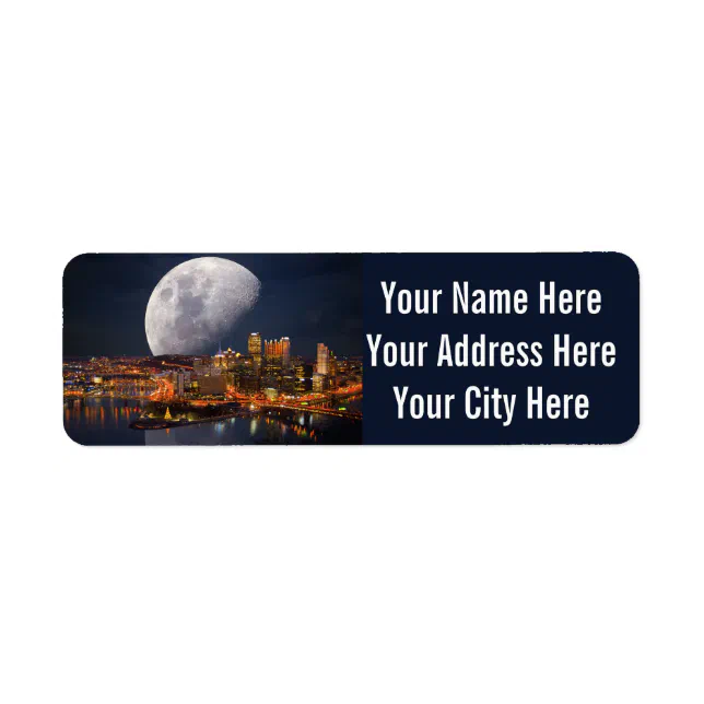 Pittsburgh Return Address Labels | Zazzle