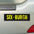 Pittsburgh Steelers SixBurgh Bumper Sticker | Zazzle