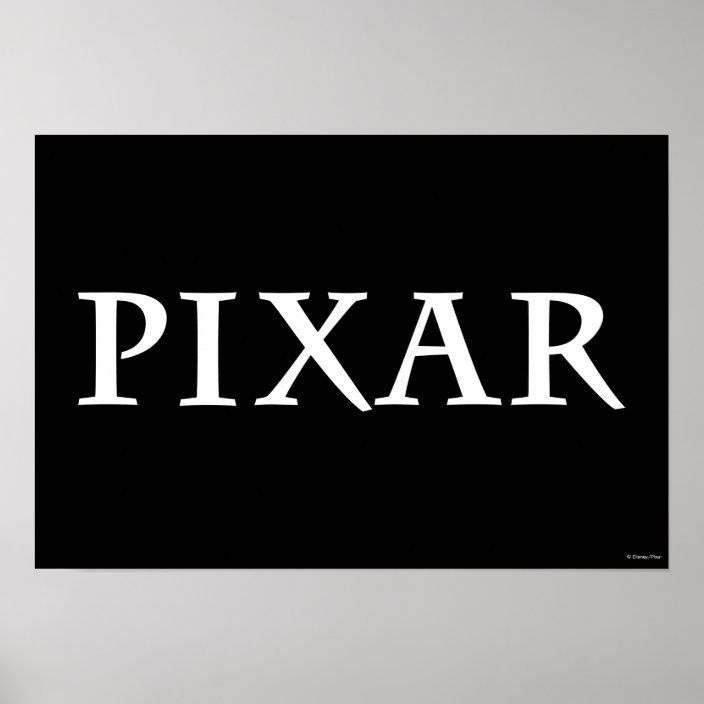 Pixar Custom Color Logo Poster | Zazzle.com