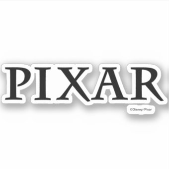 Pixar Custom Color Logo Sticker | Zazzle