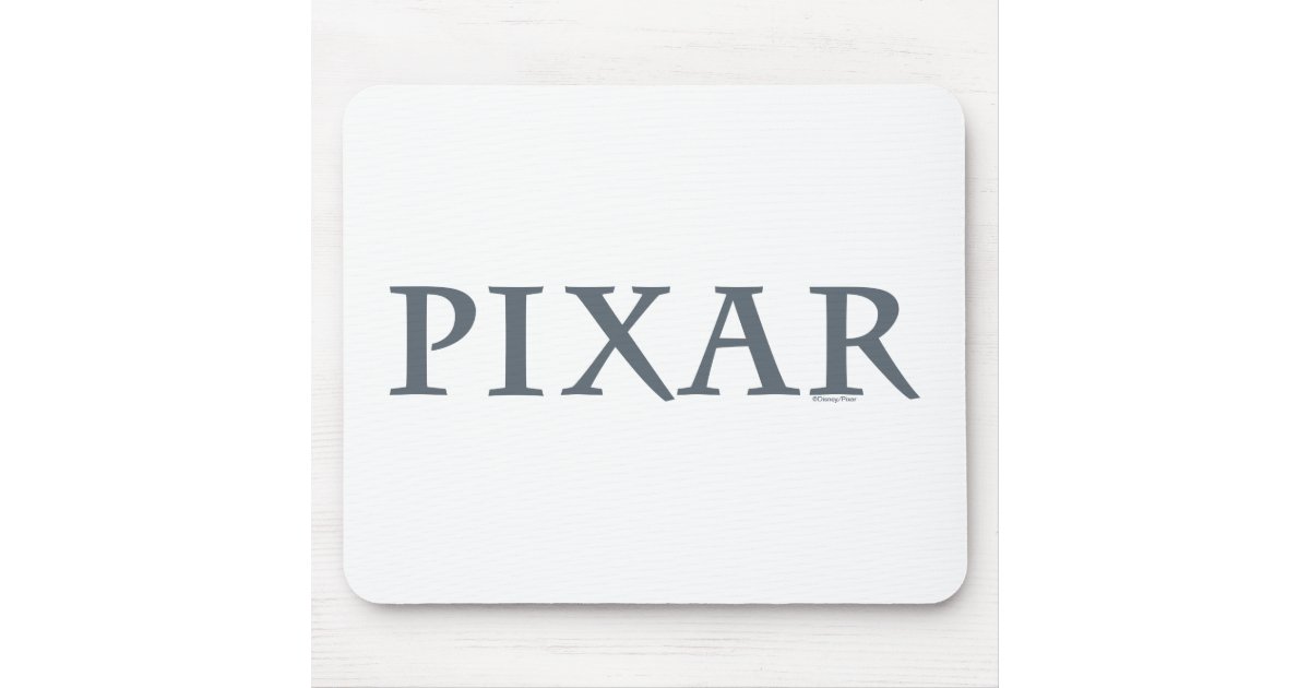 Pixar Gray Logo Mouse Pad | Zazzle