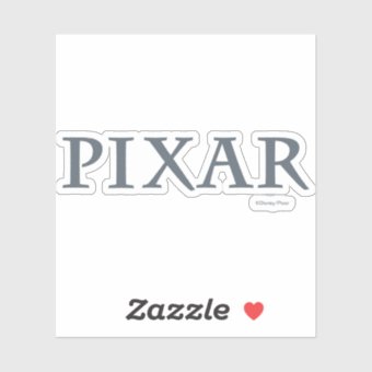 Pixar Gray Logo Sticker | Zazzle