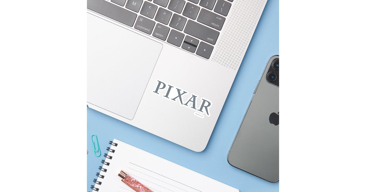 Pixar Gray Logo Sticker | Zazzle