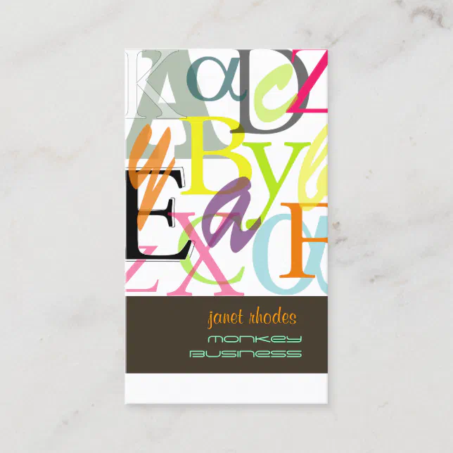 PixDezines ABC, Greek Alpha/diy Business Card | Zazzle