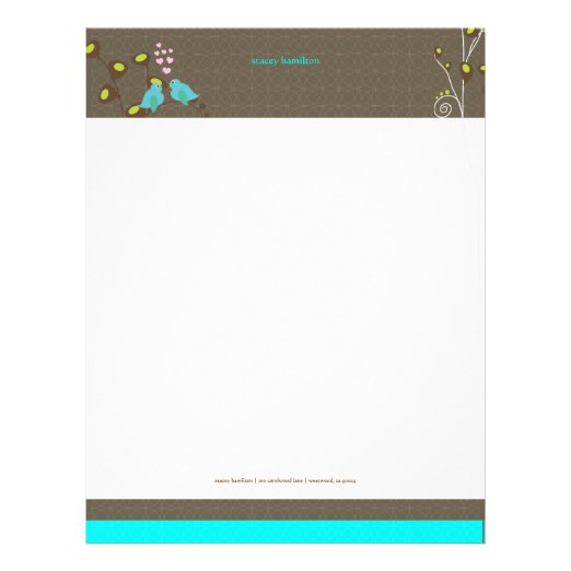 Birds Letterhead | Zazzle
