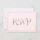 PixDezines Botanical RSVP|DIY BackgroundPINK+SLATE RSVP Card | Zazzle