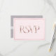 PixDezines Botanical RSVP|DIY BackgroundPINK+SLATE RSVP Card | Zazzle