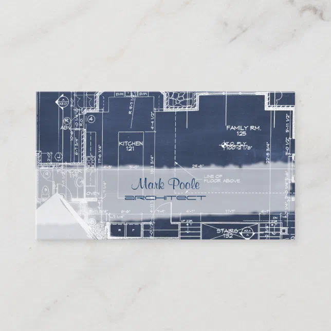 PixDezines chalkboard architect blueprints Business Card | Zazzle