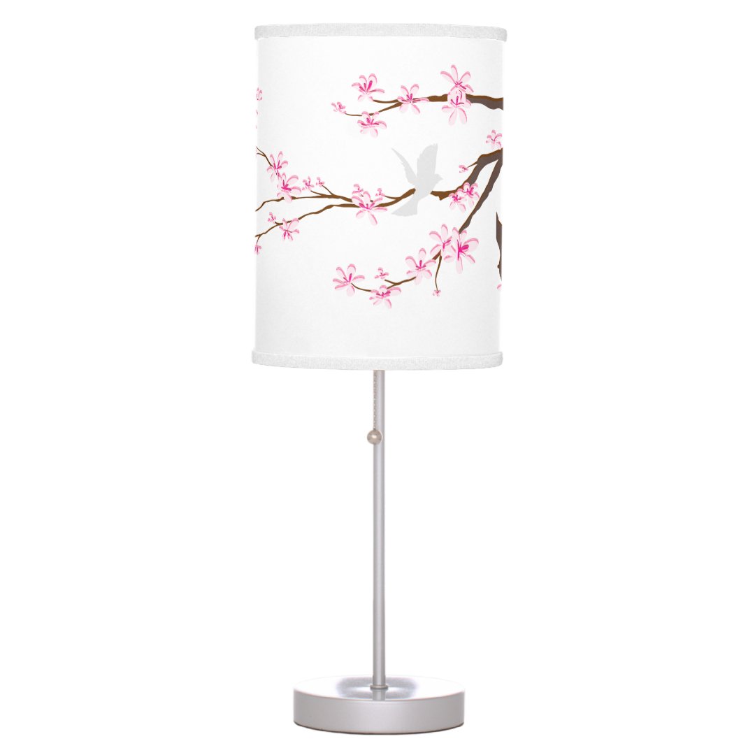 PixDezines cherry blossoms/sakura Table Lamp | Zazzle
