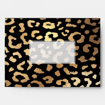 PixDezines Faux Gold Leopard Spots/DIY color Envelope | Zazzle
