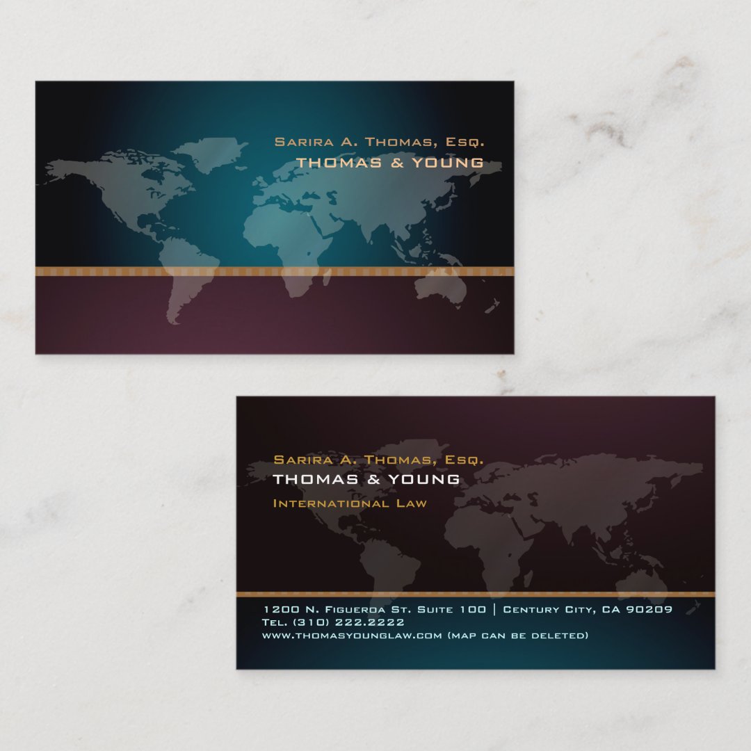 PixDezines Going Global, world map Business Card | Zazzle