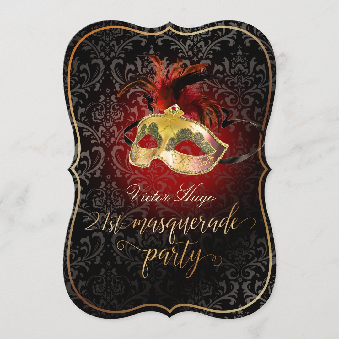 PixDezines Masquerade Menu/DIY background color Menu | Zazzle