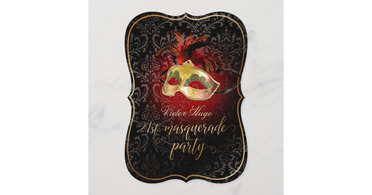 PixDezines Masquerade Menu/DIY background color Menu | Zazzle