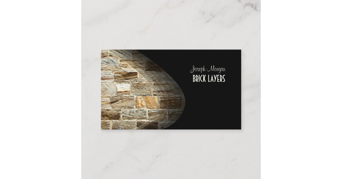 PixDezines Stonemasons, stone workers Business Card | Zazzle