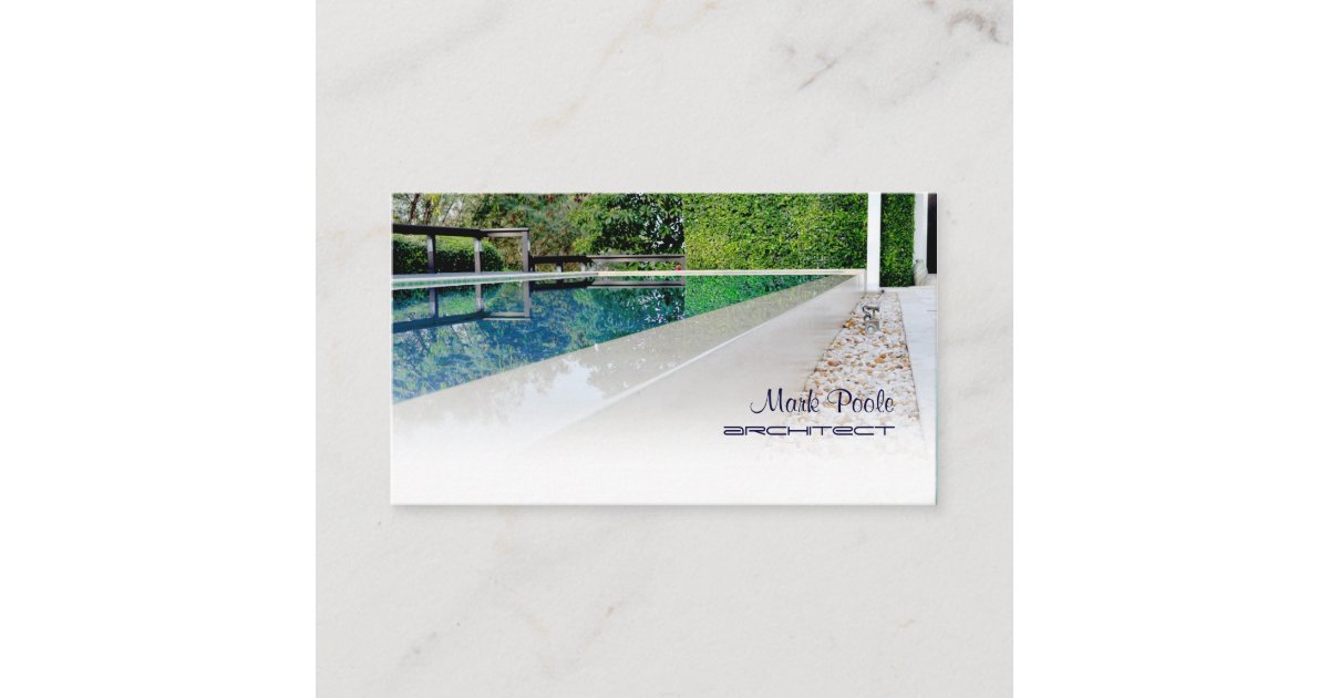 PixDezines swimming pool/diy template Business Card | Zazzle