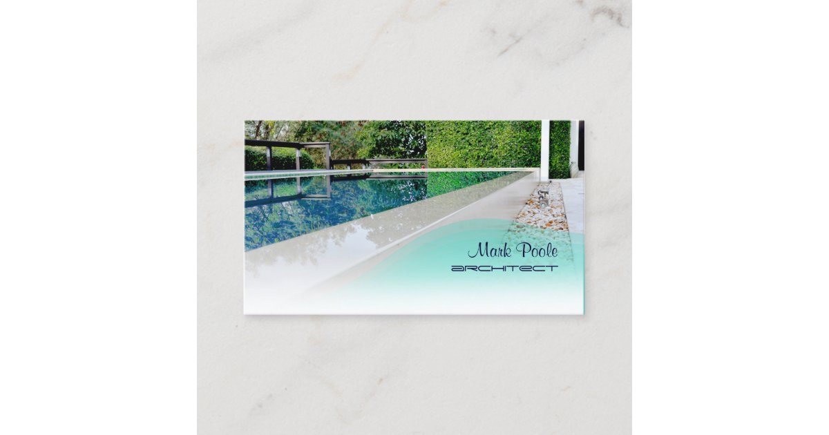 PixDezines swimming pool/diy template Business Card | Zazzle
