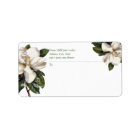 PixDezines Vintage Botanical Magnolia Label | Zazzle