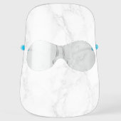 PixDezines White Marble Face Shield | Zazzle