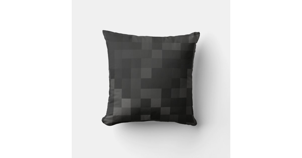 Pixel Art Background - Black Throw Pillow | Zazzle